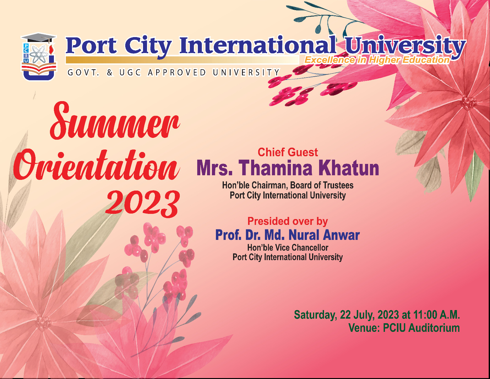 Summer Orientation 2023 - PCIU